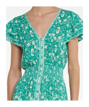 Poupette St Barth Della Floral Midi Dress