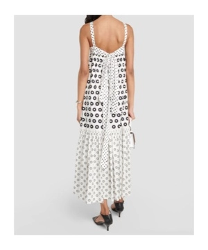 Tory Burch Printed Cotton-blend Midi Dress