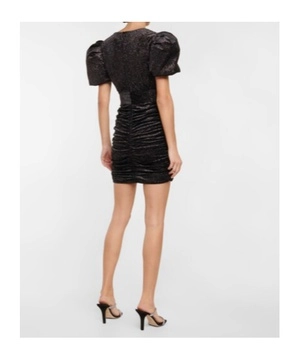 Rebecca Vallance Moon River Puff-sleeve Mini Dress