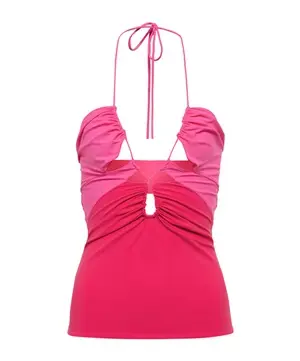 NENSI DOJAKA Cutout Halterneck Top - Pink