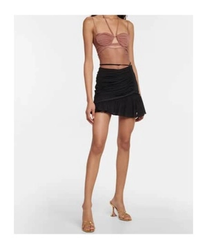 NENSI DOJAKA Cutout Tulle Bodysuit