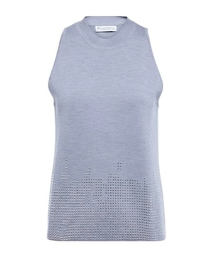 J.W.ANDERSON Embellished Wool Top - Gray