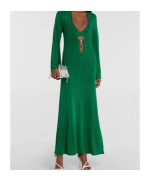 Dodo Bar Or Metallic Knit Maxi Dress