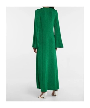 Dodo Bar Or Metallic Knit Maxi Dress