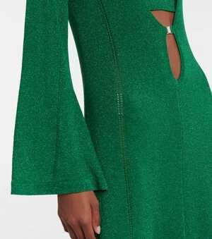Dodo Bar Or Metallic Knit Maxi Dress