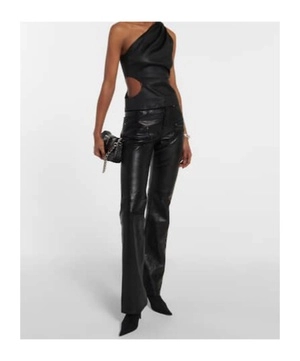 Amiri Cutout Leather Top