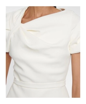 Safiyaa Peplum Crêpe Top