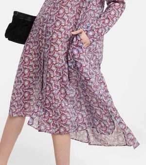 Isabel Marant Étoile Eliane Floral-print Cotton Midi Dress