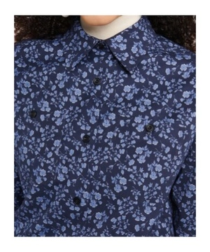 A.p.c. Pixie Floral Cotton Shirt Dress