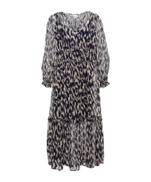 Velvet By Graham & Spencer Kendra Printed Georgette Midi Dress