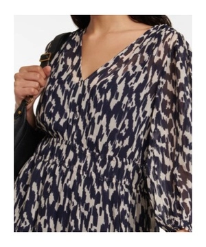Velvet By Graham & Spencer Kendra Printed Georgette Midi Dress