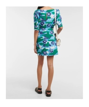 Marni Printed Cady Miniskirt