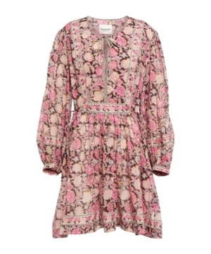 Isabel Marant Étoile Gilinesia Floral-print Cotton Minidress - Pink