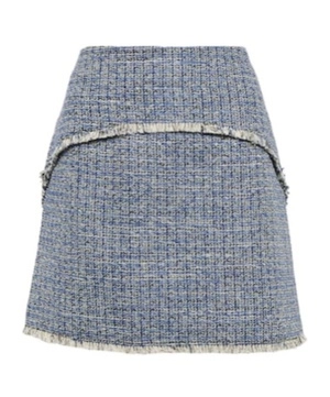 Proenza Schouler White Label Tweed Miniskirt - Gray
