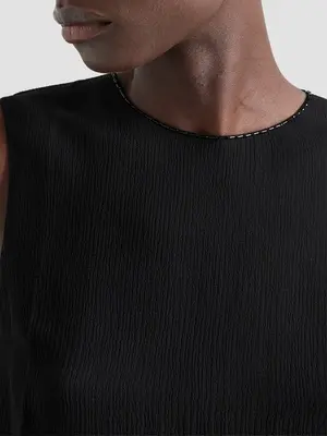 Prada Sleeveless Triple Silk Chiffon Top