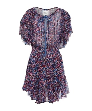 Isabel Marant Étoile Florise Printed Georgette Minidress - Multicolor