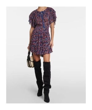 Isabel Marant Étoile Florise Printed Georgette Minidress