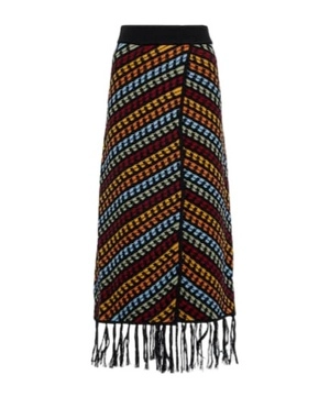Dodo Bar Or Jones Fringe-trimmed Midi Skirt - Brown