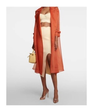 Galvan Delia Scalloped Midi Skirt