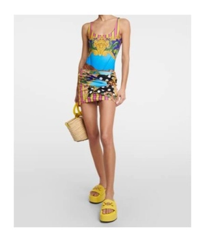 Versace Medusa Palm Springs Wrap Miniskirt