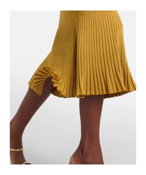 Galvan Atalanta Ribbed-knit Midi Dress