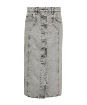 Isabel Marant Étoile Vandy Denim Midi Skirt - Gray