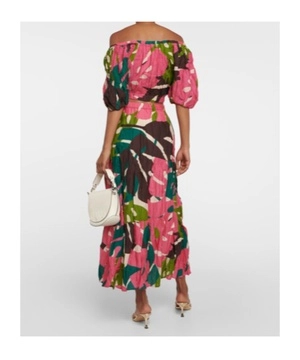 Velvet By Graham & Spencer Lydia Printed Cotton And Silk Maxi Skirt