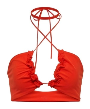 Magda Butrym Bandeau Bikini Top - Red