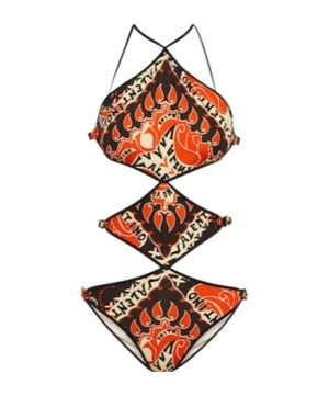 Valentino Garavani Mini Bandana Halterneck Swimsuit