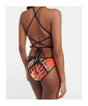 Valentino Garavani Mini Bandana Halterneck Swimsuit