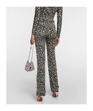 Rabanne Printed High-rise Crêpe Pants