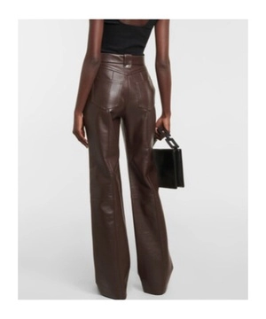 Nanushka Straight Leather-blend Pants