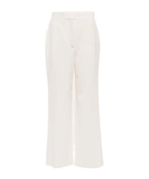 Stella McCartney High-rise Wide-leg Twill Pants - White