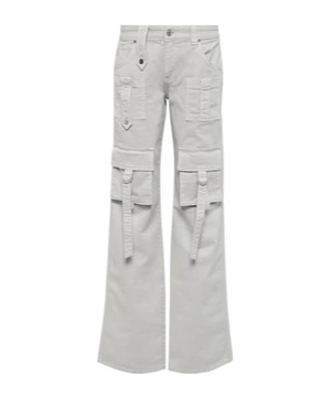 Blumarine Low-rise Denim Cargo Pants