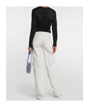 Blumarine Low-rise Denim Cargo Pants