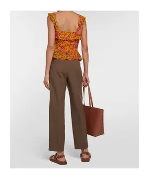 Veronica Beard Floral Silk Top