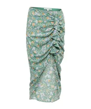 Veronica Beard Hazel Floral Asymmetric Midi Skirt