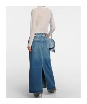 Y/project Y Belt Denim Maxi Skirt
