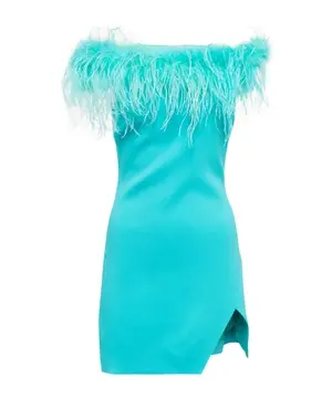 Giuseppe Di Morabito Feather-trimmed Minidress