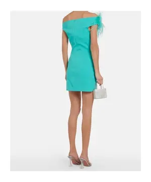 Giuseppe Di Morabito Feather-trimmed Minidress