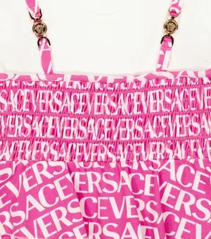 Versace Logo Cotton-blend Dress