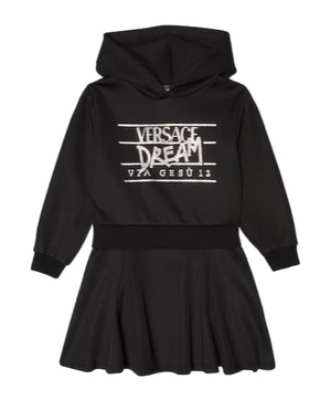 Versace Studded Hoodie Dress