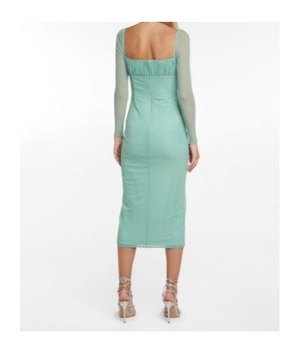 SELF-PORTRAIT Ruched Midi Dress