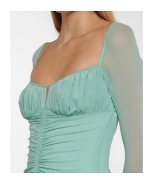 SELF-PORTRAIT Ruched Midi Dress