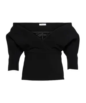 FERRAGAMO Wool-blend Gabardine Top
