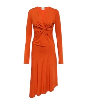 Isabel Marant Étoile Lania Jersey Midi Dress - Orange