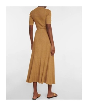 Tory Burch Ribbed-knit Cotton-blend Skirt