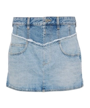 Isabel Marant Étoile High-rise Denim Miniskirt - Gray