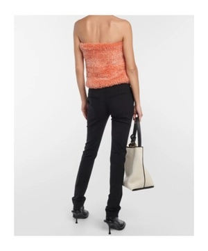 J.W.ANDERSON Faux Shearling Bandeau Top