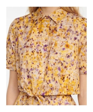 Altuzarra Floral Cotton-blend Crop Top